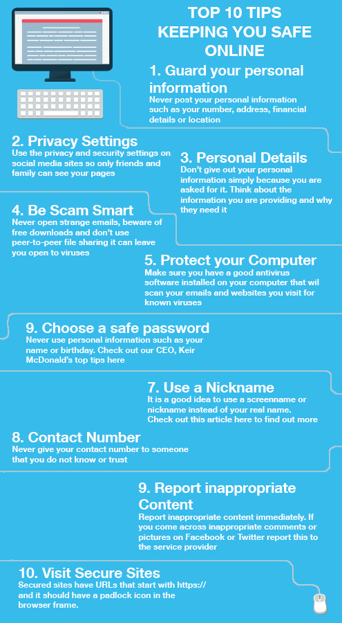 Top 10 Tips Keeping You Safe Online